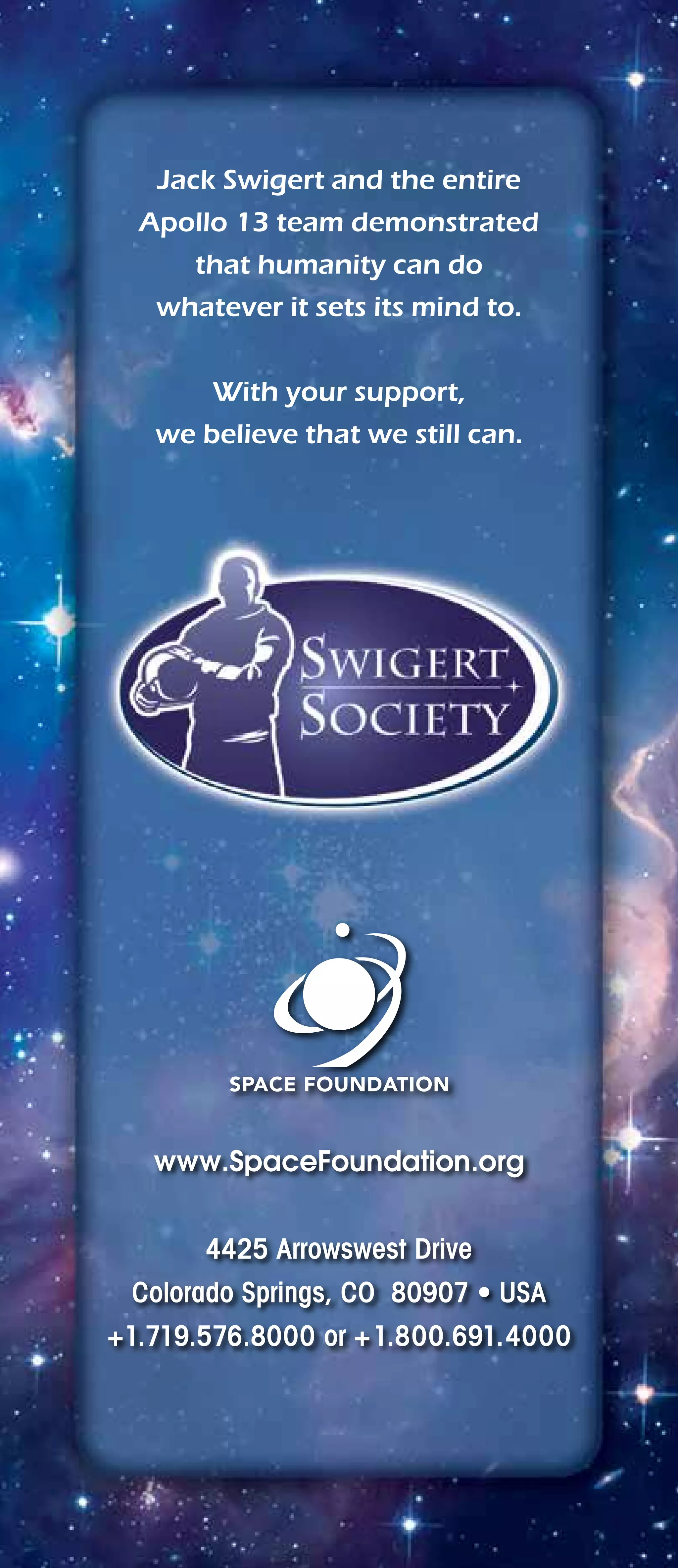 Swigert Society Brochure | PDF
