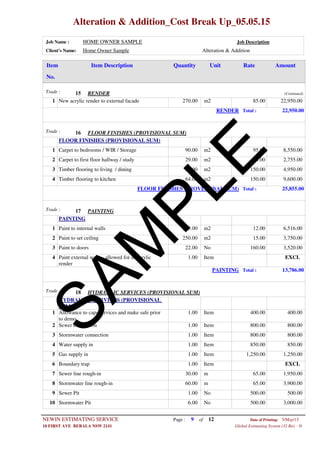 Home Owner Sample | PDF