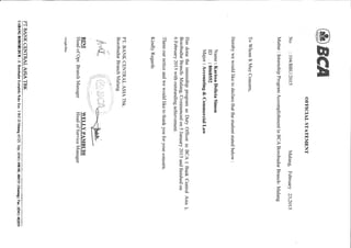Internship Certificate-BCA | PDF