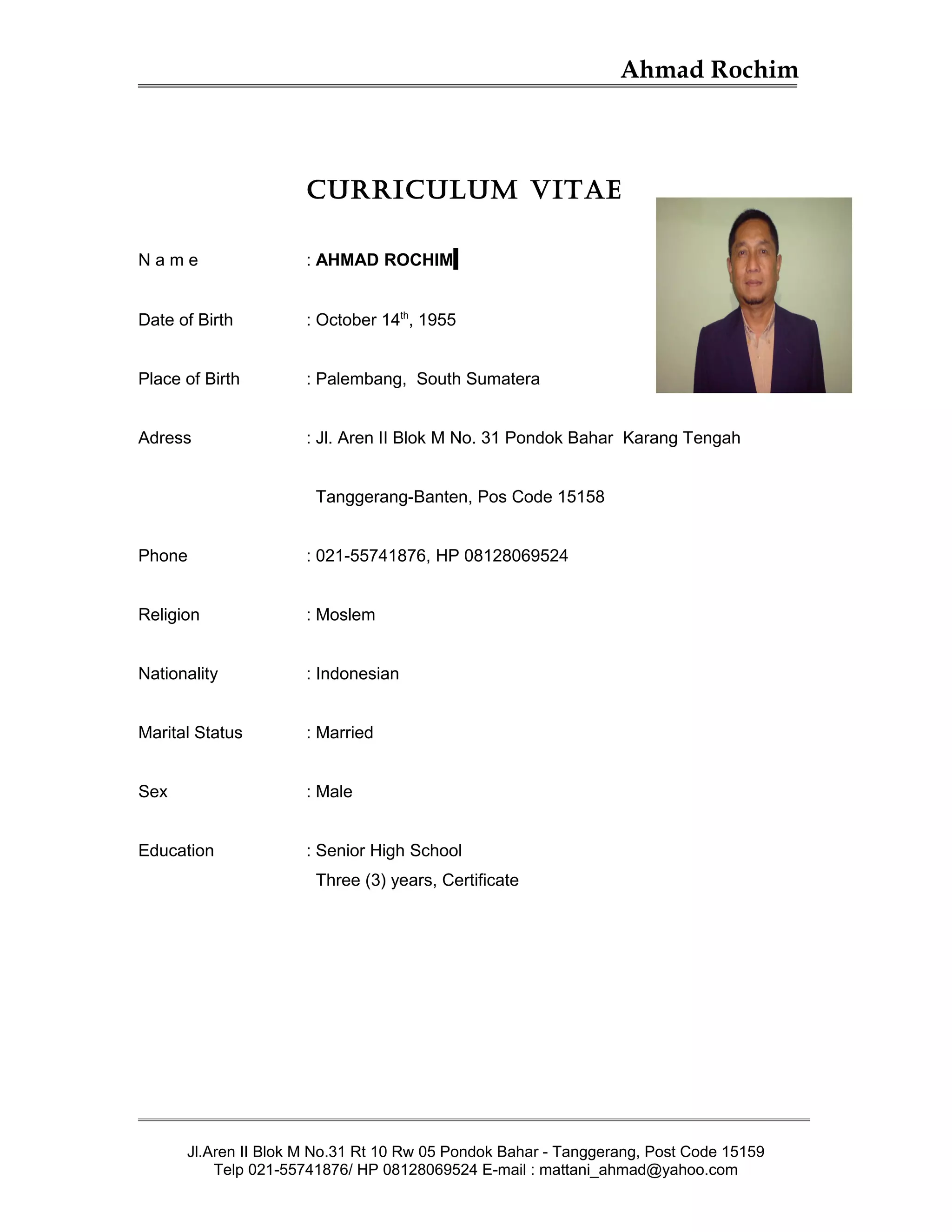 CV Ahmad | DOC