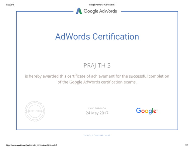 Google Partners - Certification | PPT