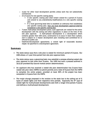 Vested Rights in NC | DOCX