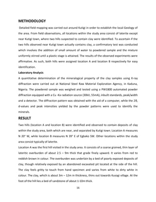 ORIGIN OF CLAY AND CASE STUDY.. | PDF