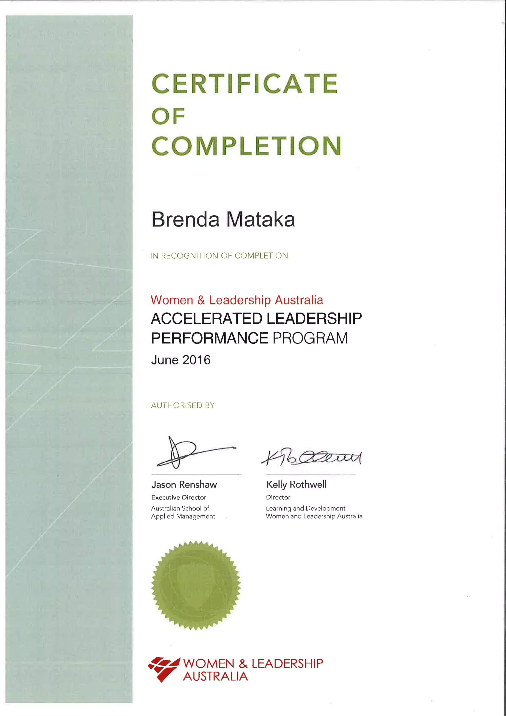 Accelerated Performance Certificate | PDF