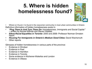 C5 Hidden Homelessness in Newcomer Communities_S.Gopikrishna | PPT