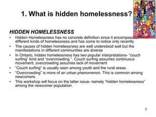 C5 Hidden Homelessness in Newcomer Communities_S.Gopikrishna | PPT