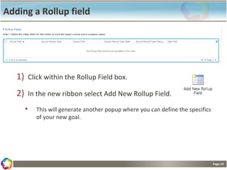 Using Goals, Goal Metrics and Rollup Queries in Microsoft Dynamics CRM 2011 | PDF