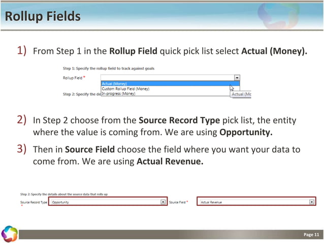 Using Goals, Goal Metrics and Rollup Queries in Microsoft Dynamics CRM 2011 | PDF