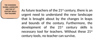 C5 L3 THE CHANGING GLOBAL LANDSCAPE FOR THE 21ST CENTURY TEACHERS.pptx
