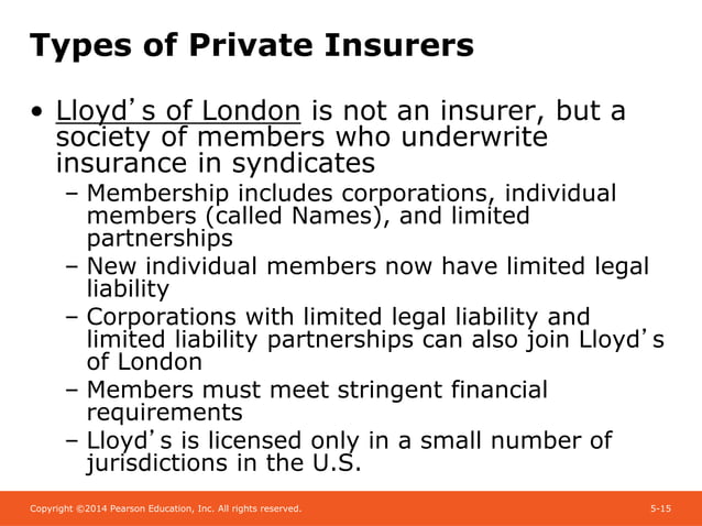 C5 types of insurers | PPT