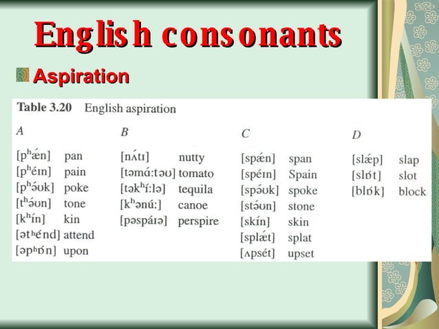 C6 English Consonants | PPT