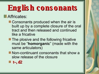 C6 English Consonants | PPT