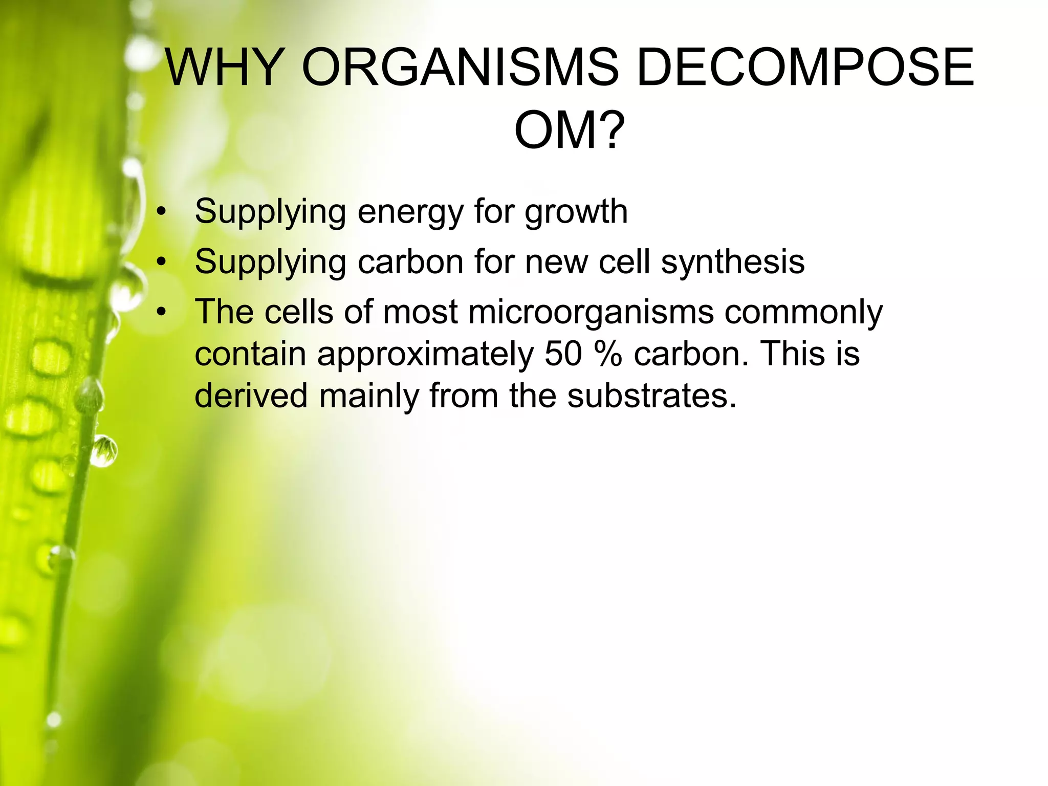 organic matter decomposition | PDF