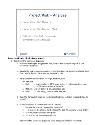 Project Risk Management in Product Development | PDF