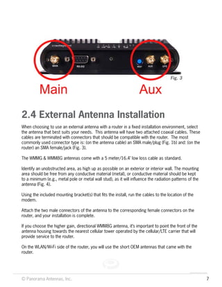 Fixed Installed Routers - External Antennas (White Paper) | PDF
