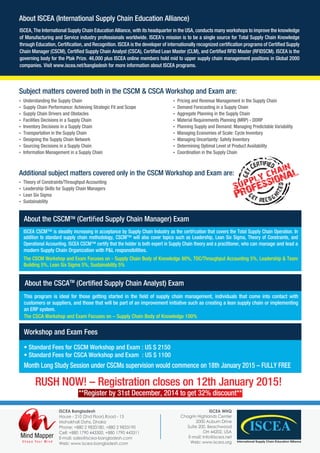 CSCM-CSCA-20th-Batch-Brochure | PDF