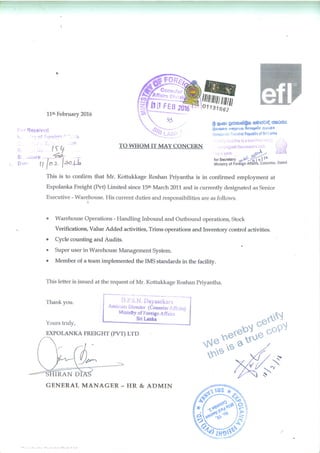 service letter | PDF