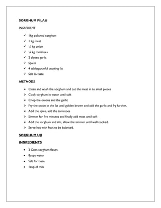 Cooking Demonstraion report 1 | PDF