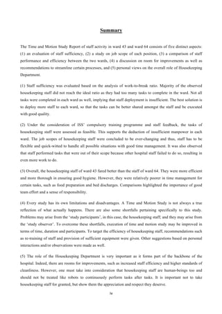 Time and Motion Study Report | PDF