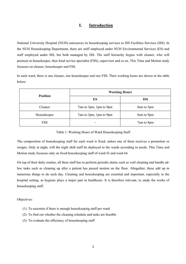 Time and Motion Study Report | PDF