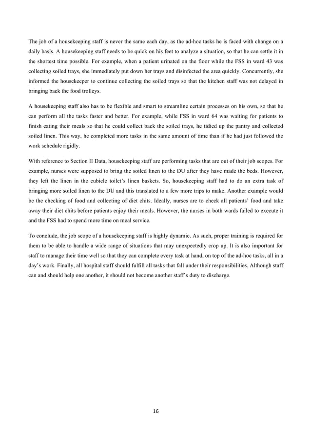 Time and Motion Study Report