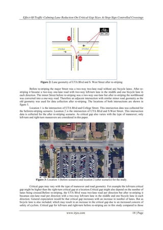 Effect of Traffic Calming Lane Reduction on Critical Gap Sizes At Stop ...