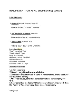 REQUIREMENT FOR AL ALI | DOCX