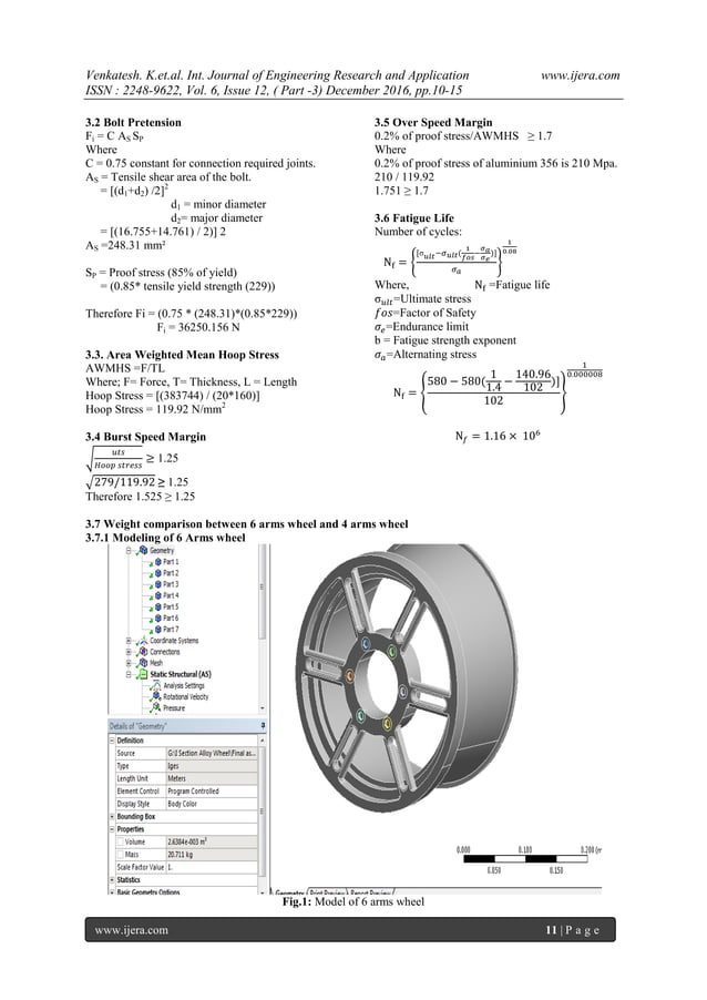 Design and Fem Analysis of Car Alloy Wheel | PDF