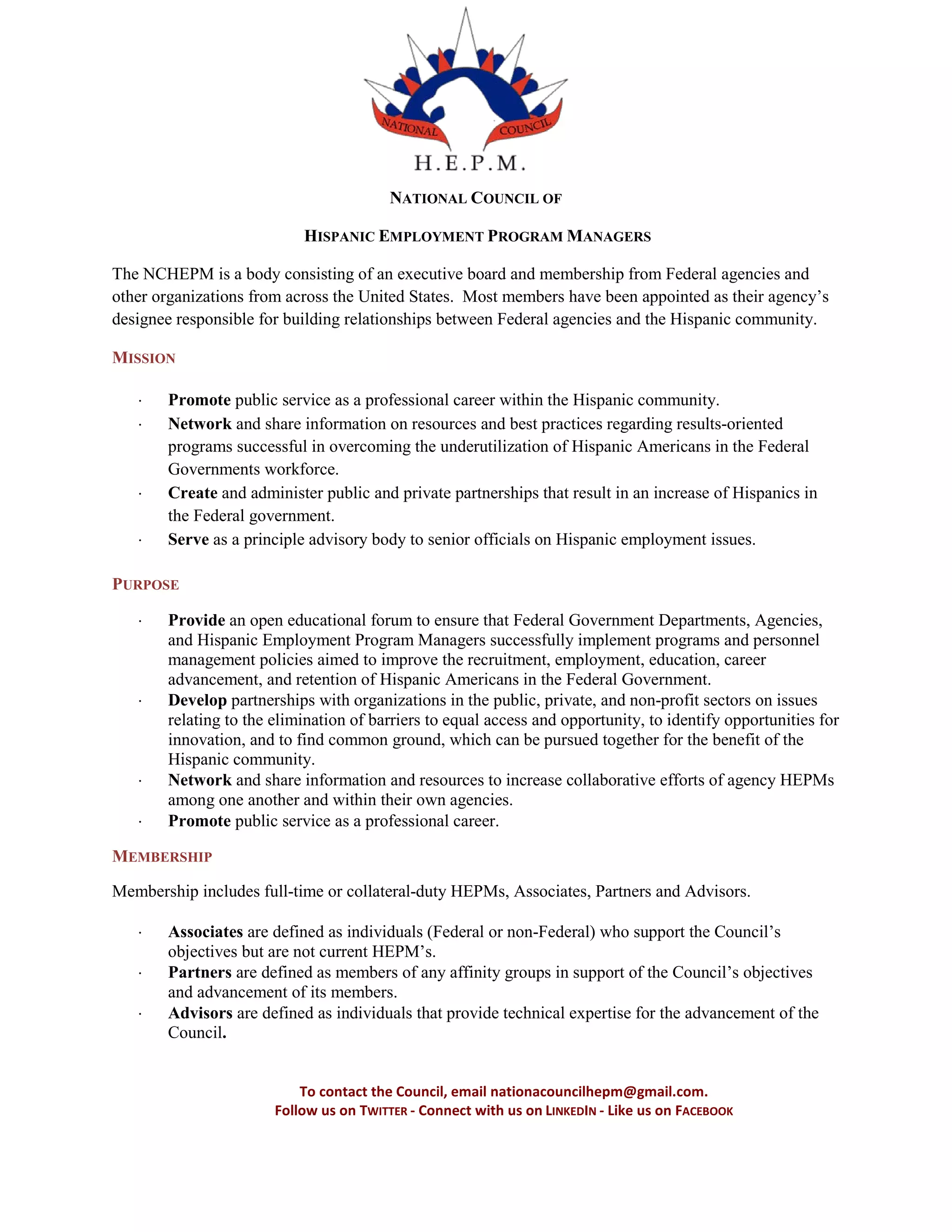 NCHEPM Mission and Vision | PDF | Business | Business and Finance