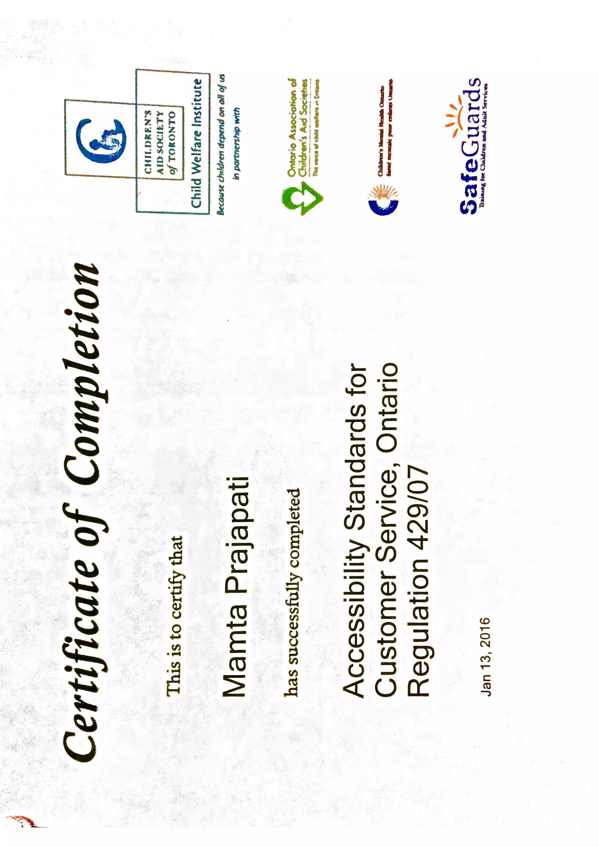 Accessibility Standards Certificate | PDF