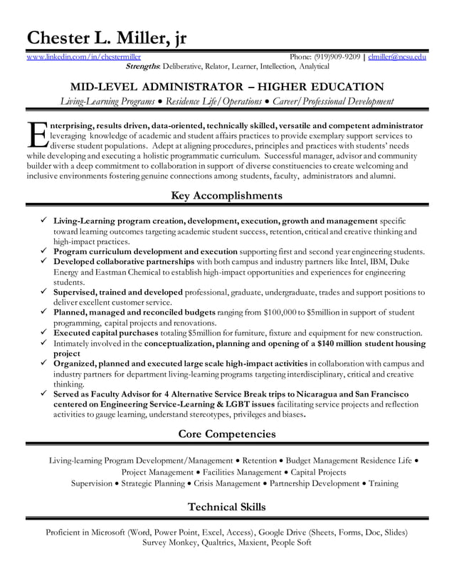 Chester resume revised | PDF