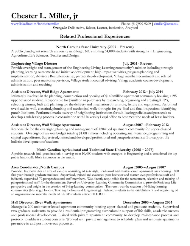 Chester resume revised | PDF