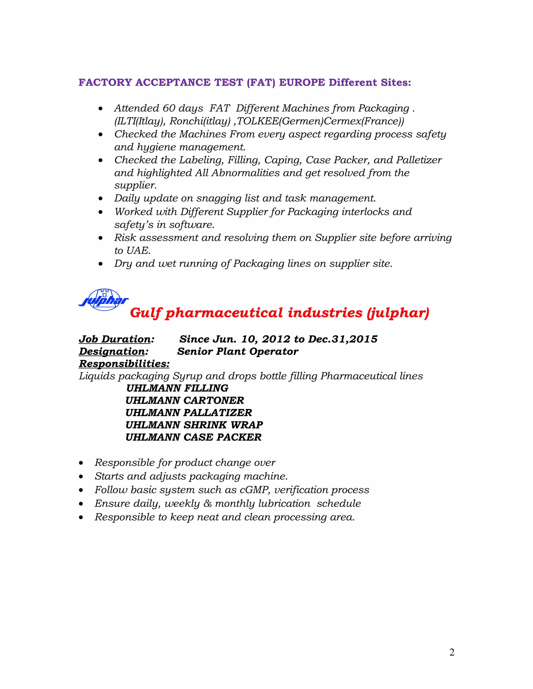 aftab resume new | PDF