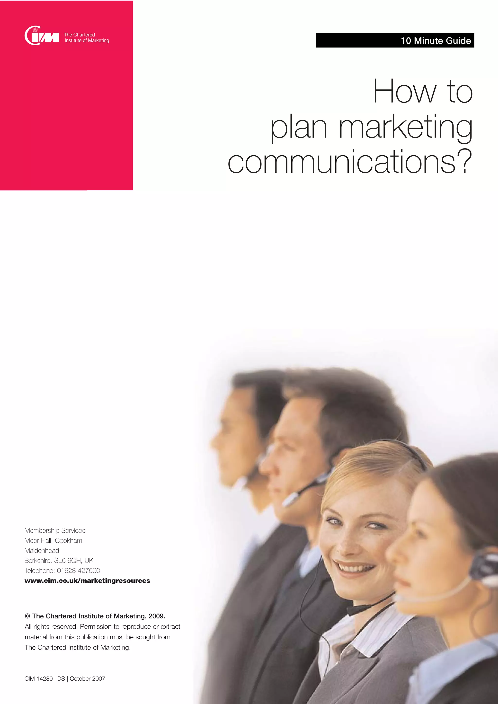 How to Plan Marketing Communications | PDF
