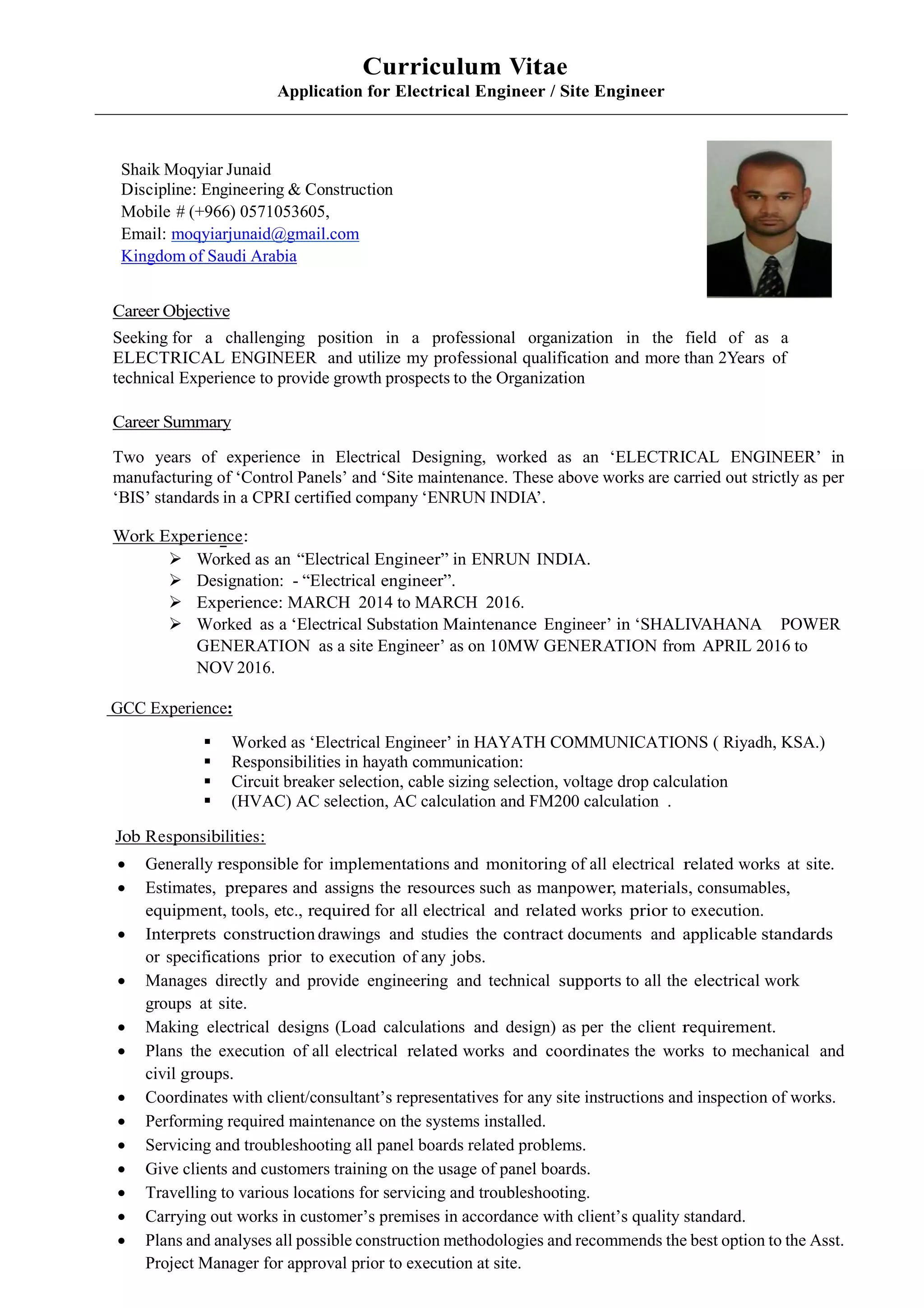 junaid cv | PDF