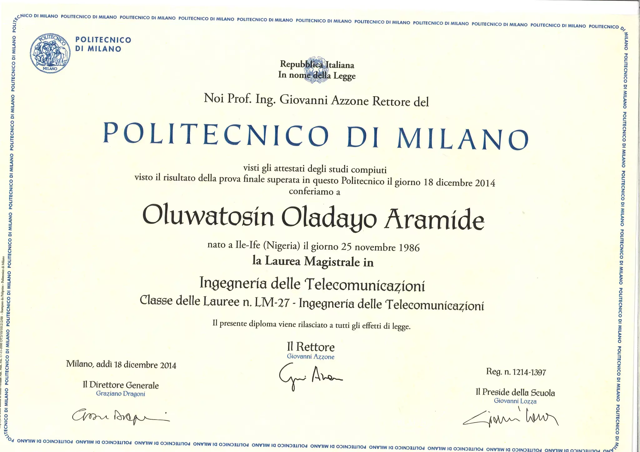 masters certificate | PDF