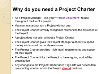 The Project Charter Ensuring Quality | PPTX