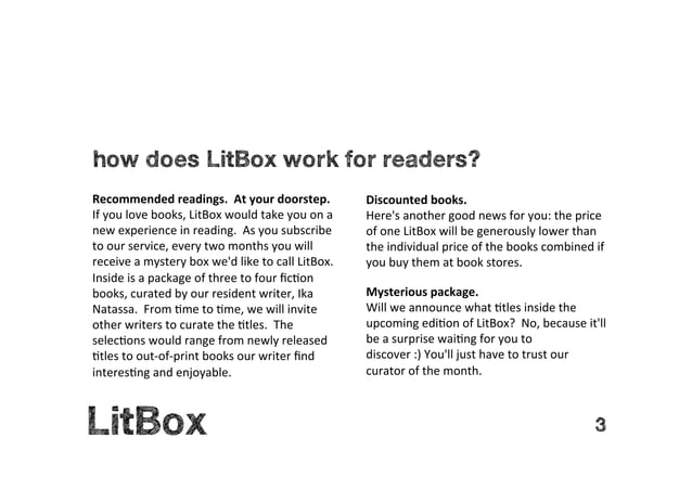 LitBox Company Profile | PPT
