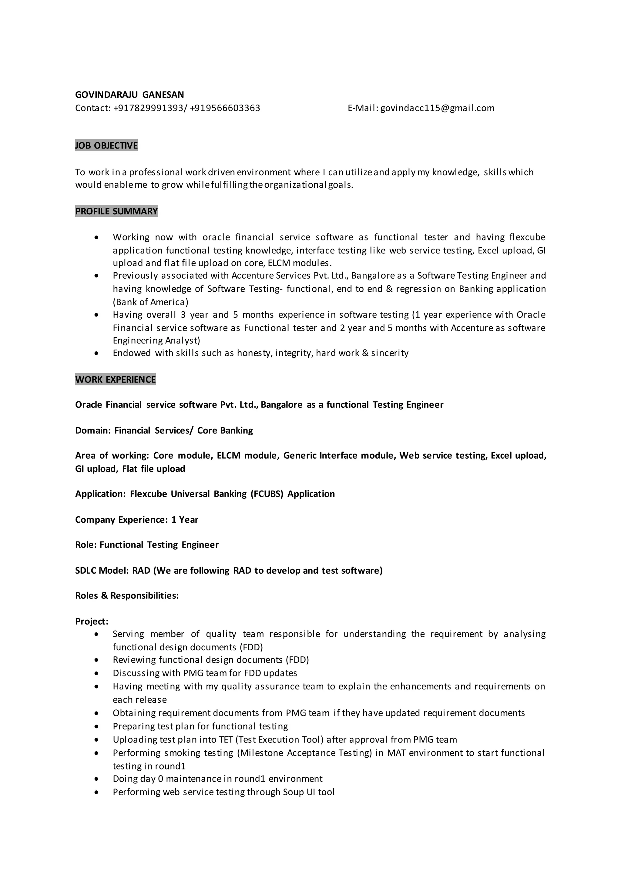 Govind_Resume | PDF
