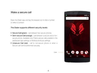Kaymera secure smartphone Quick start guide AndroidLM | PPT