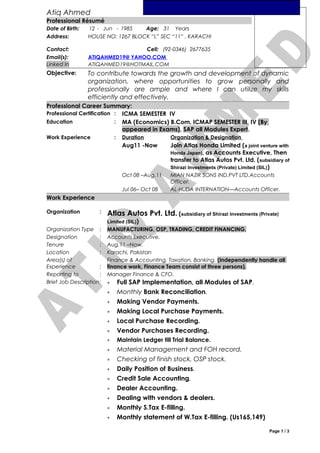 Atiq ICMAP FINAL C.V ----- | DOC