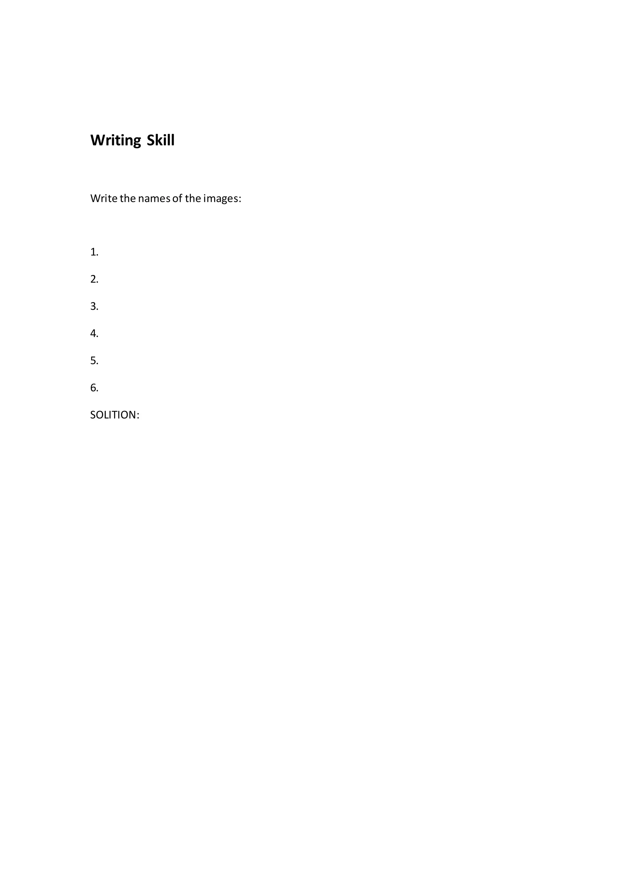 Writing skill | DOCX