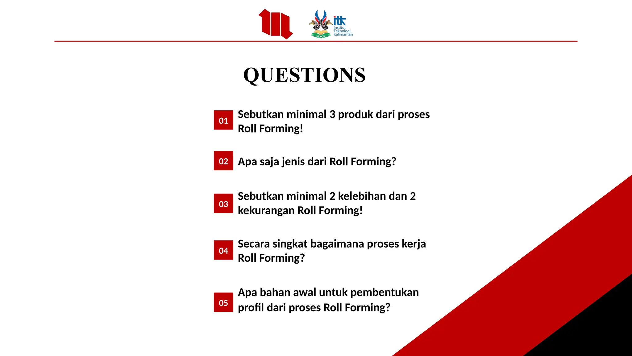 Materi Power Point tentang proses Roll Forming | PPTX
