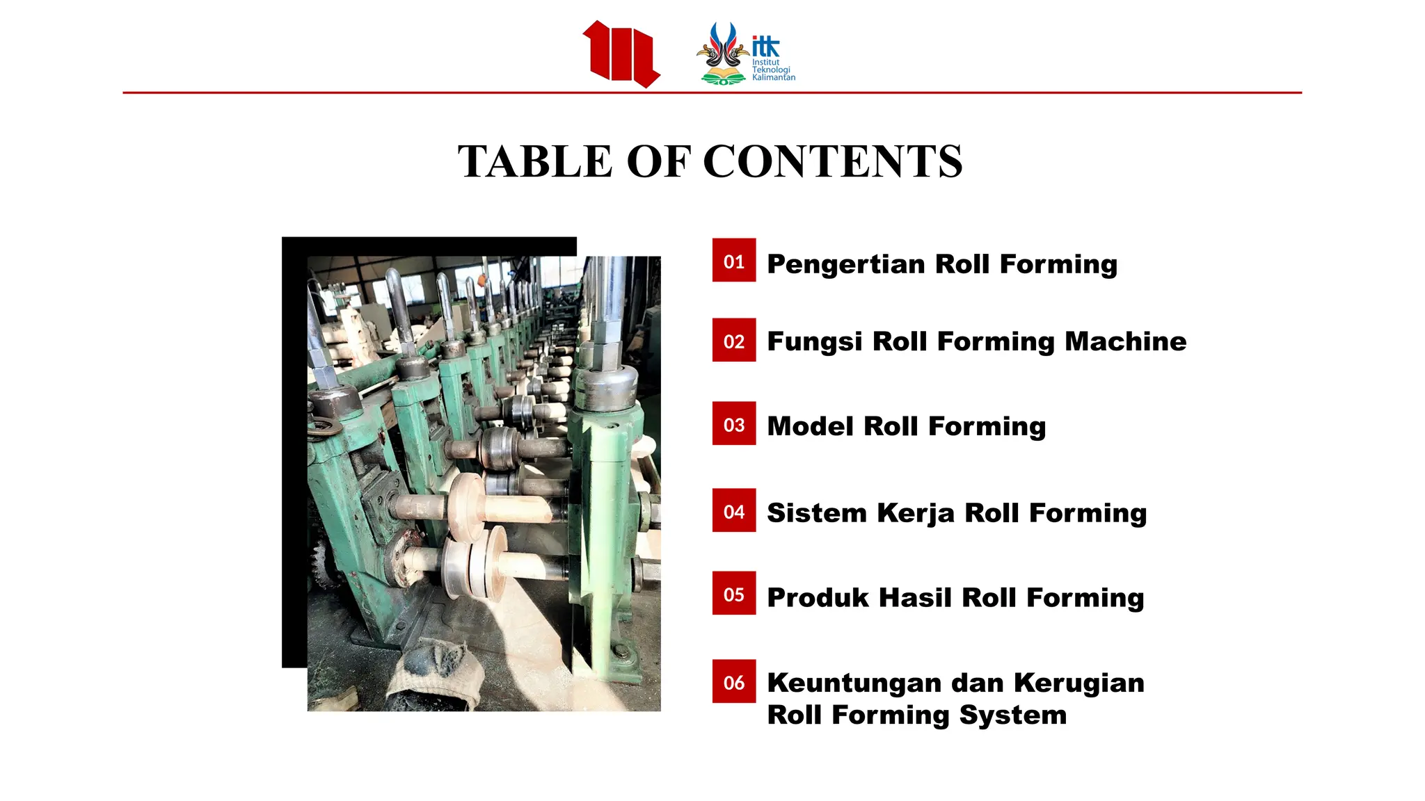 Materi Power Point tentang proses Roll Forming | PPTX