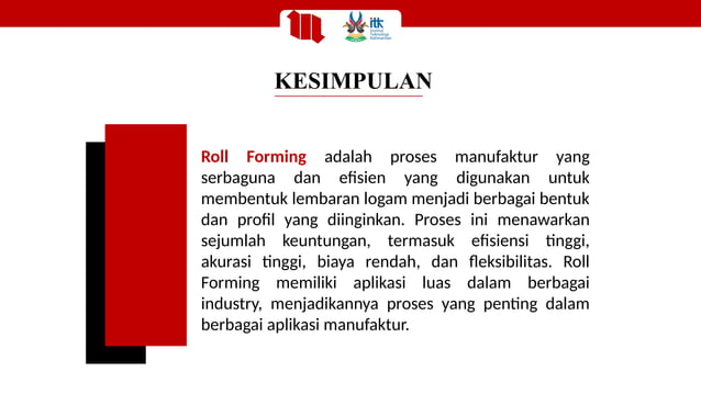Materi Power Point tentang proses Roll Forming | PPT