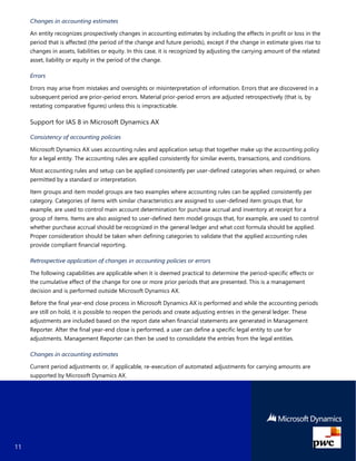 Microsoft Dynamics AX 2012 R3 Support for IFRS | PDF