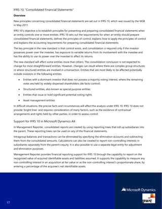 Microsoft Dynamics AX 2012 R3 Support for IFRS | PDF