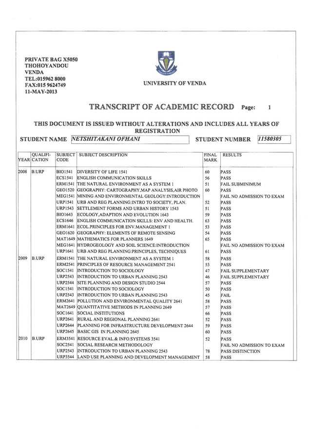 Academic record | PDF