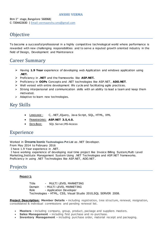 Anshu_Resume | PDF