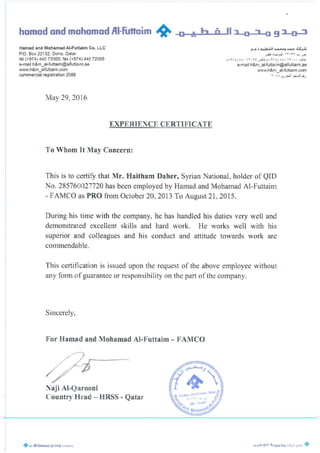 Experience certificate | PDF